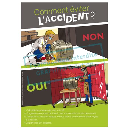 Affiche sécurité "Projection" 1273A - Graphito Prévention