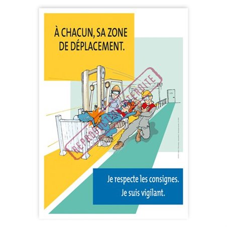 Affiche sécurité "Chacun sa voie" - Graphito Prévention