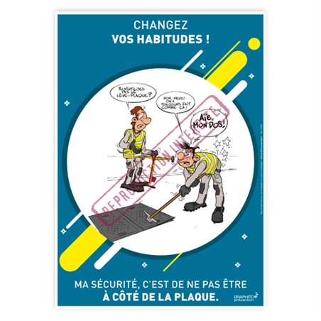 Affiche " Changez vos habitudes " - Graphito Prévention