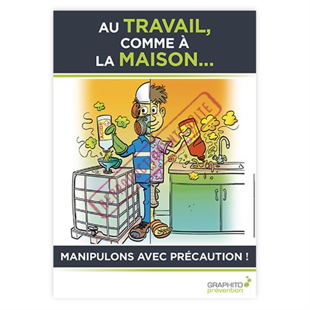 Affiche produits chimiques - Graphito Prévention