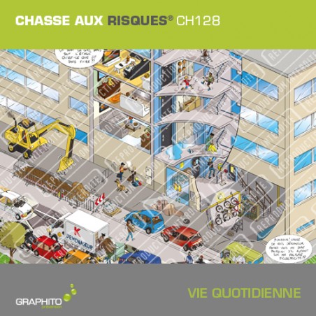 Chasse aux risques " Vie quotidienne " CH128 - Graphito Prévention