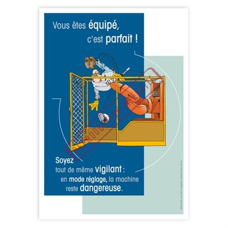 Affiche sécurité "Robot" - Graphito Prévention